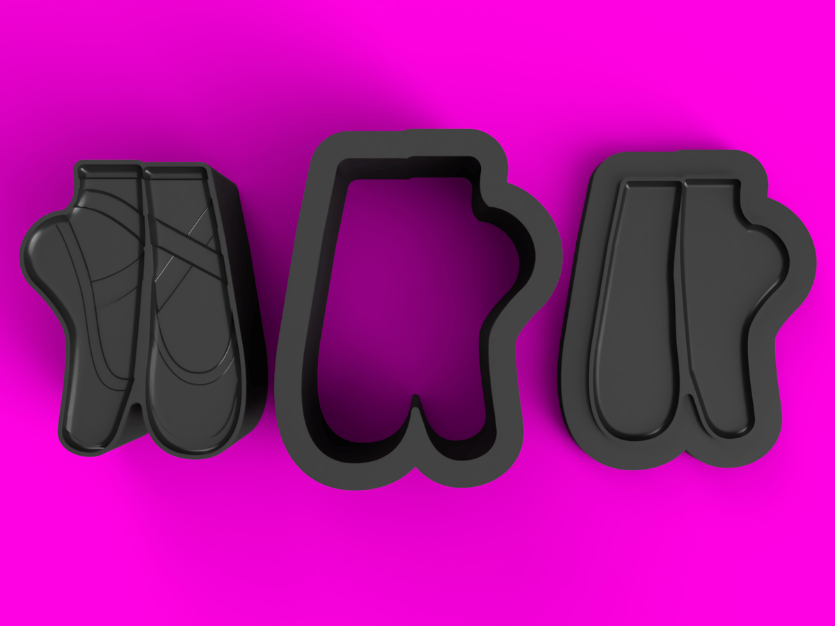 Ballet Shoes Bath Bomb Mold STL Download