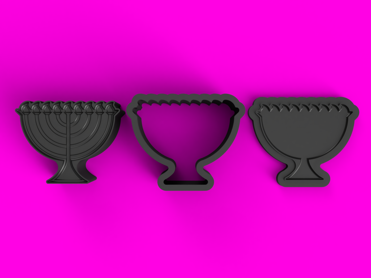 Menorah Bath Bomb Mold STL Download