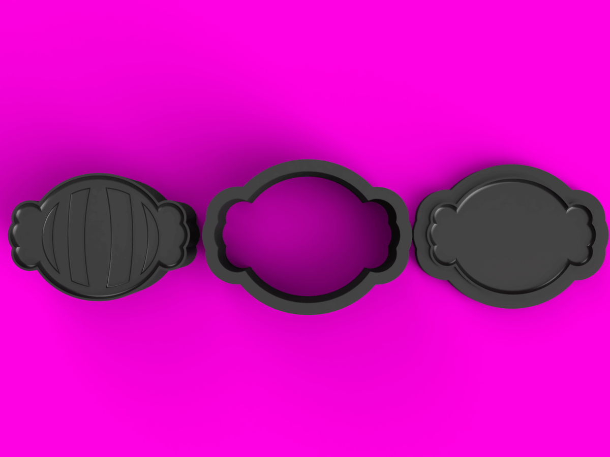 Flat Candy Bath Bomb Mold STL Download