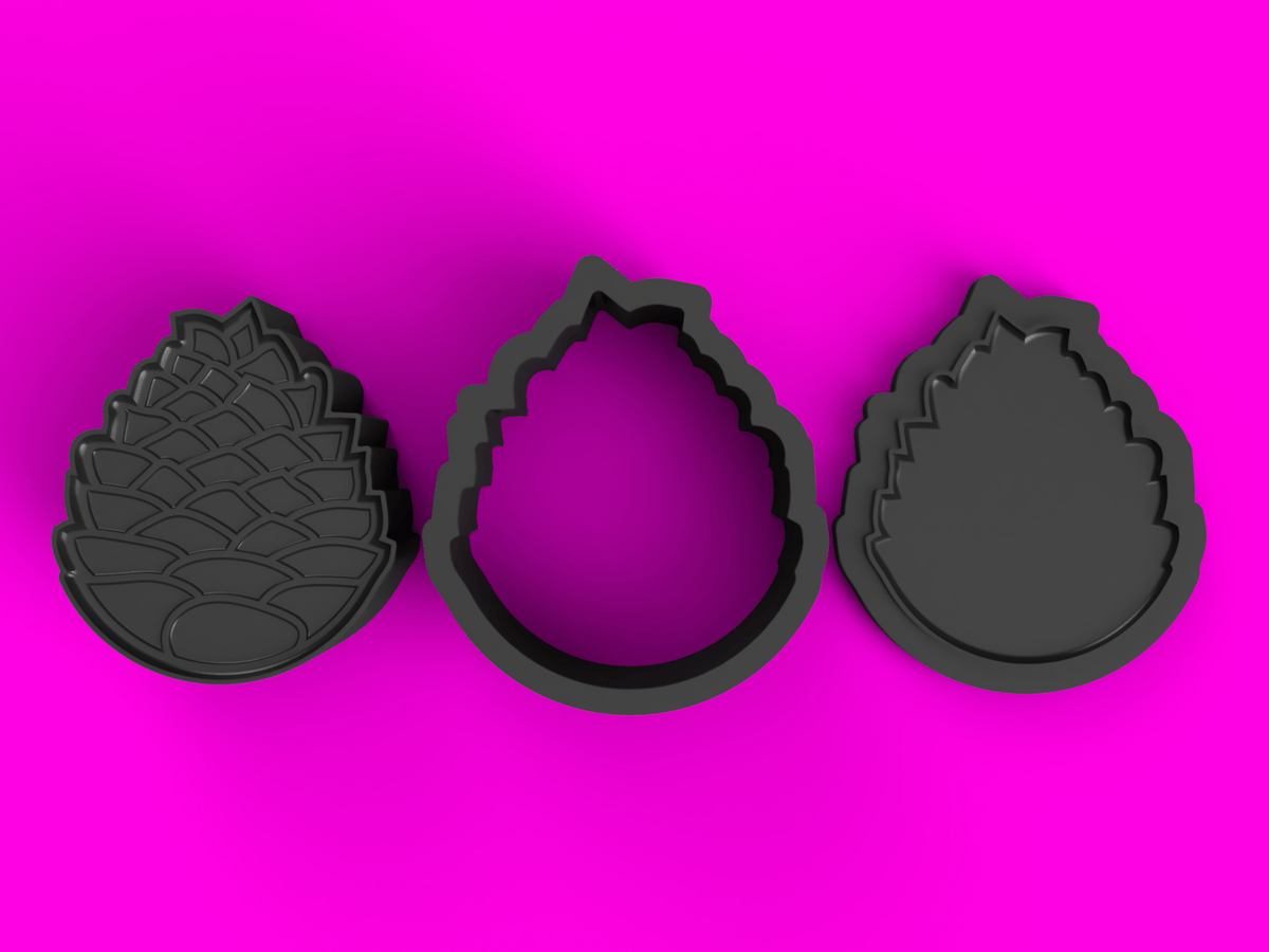 Pine Cone Bath Bomb Mold STL Download