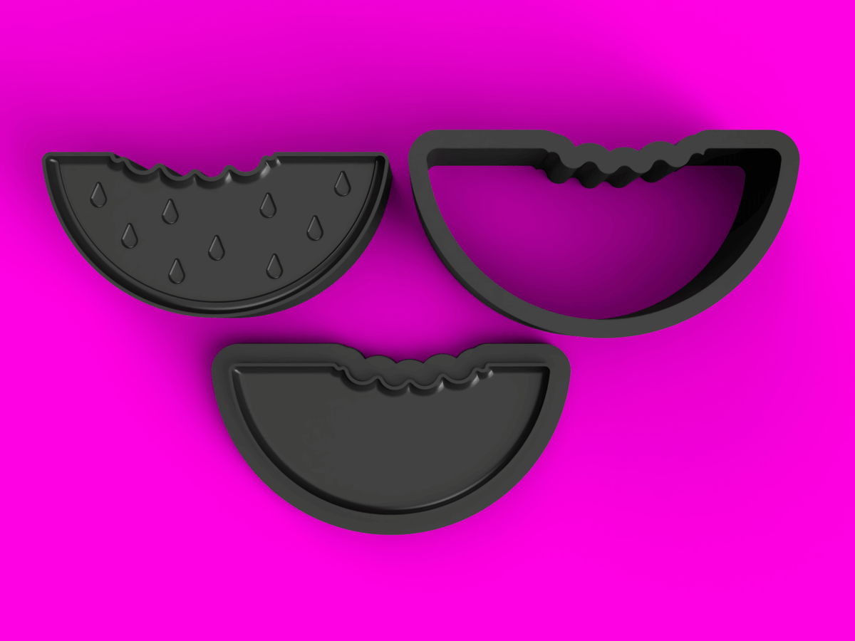 Watermelon Bite Bath Bomb Mold STL Download