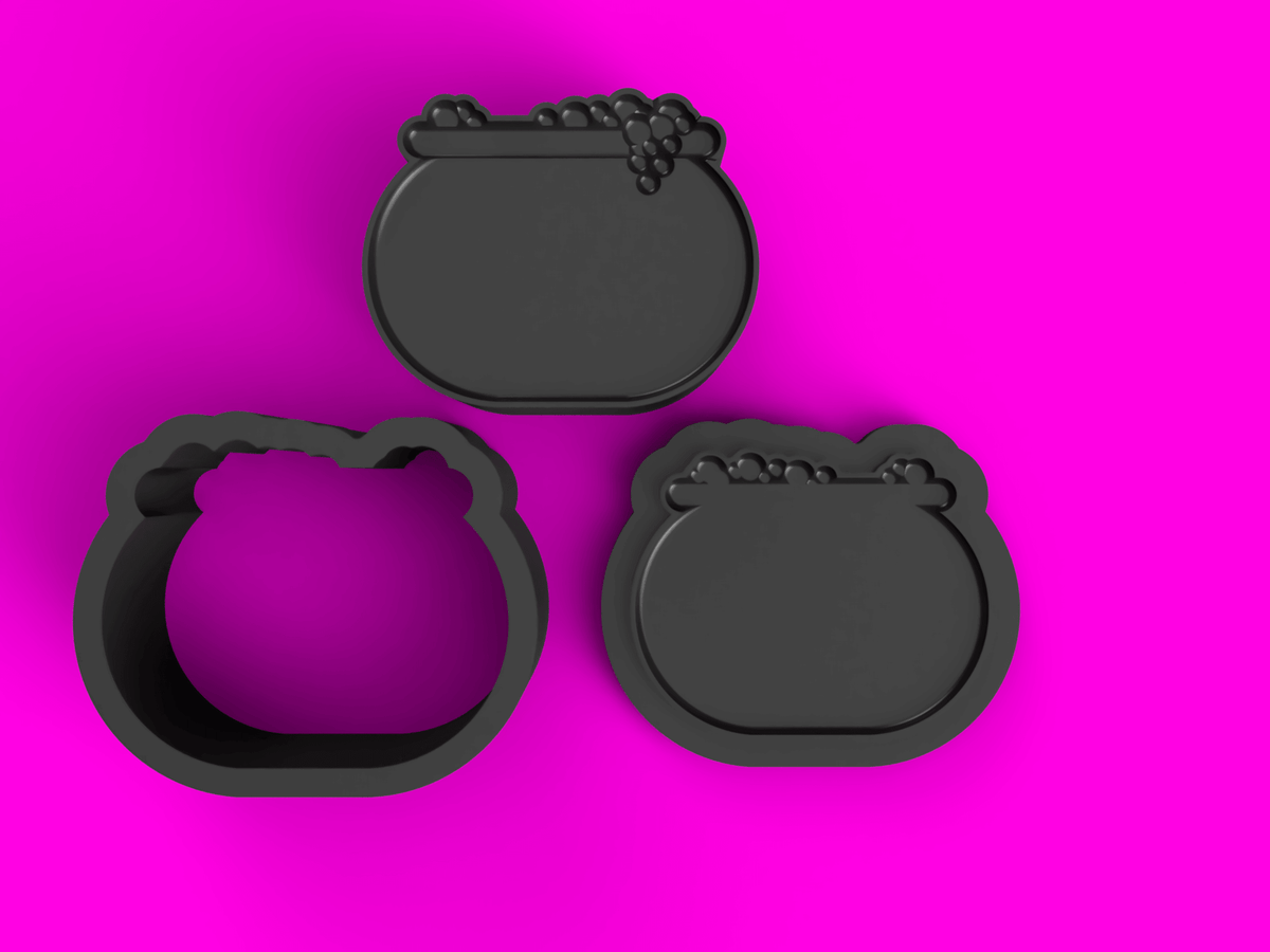 Bubbles Cauldron Bath Bomb Mold STL Download
