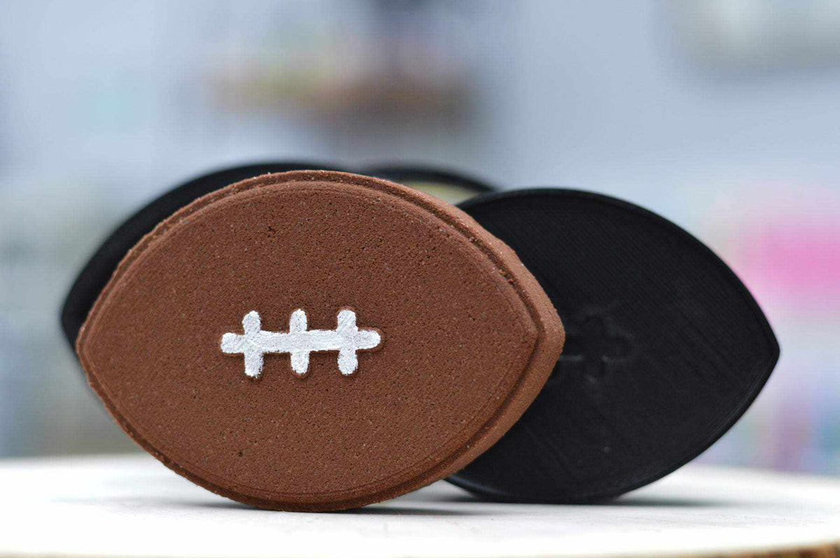 Flat Football Bath Bomb Mold