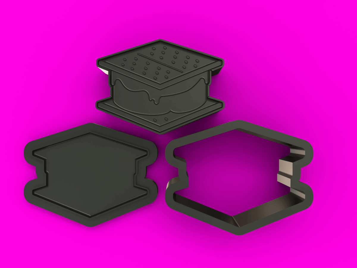S'more Bath Bomb Mold STL Download